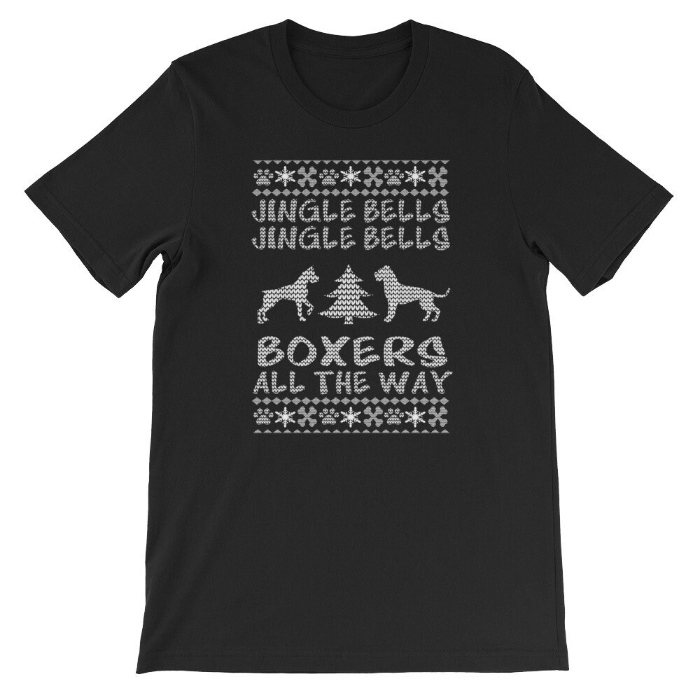 Boxer Dog Christmas / Jingle Bells Boxers All the Way / Boxers Gifts ...