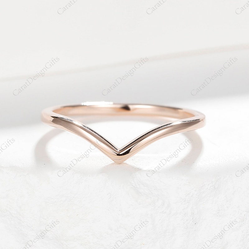 Curved Wedding Band Plain - Etsy