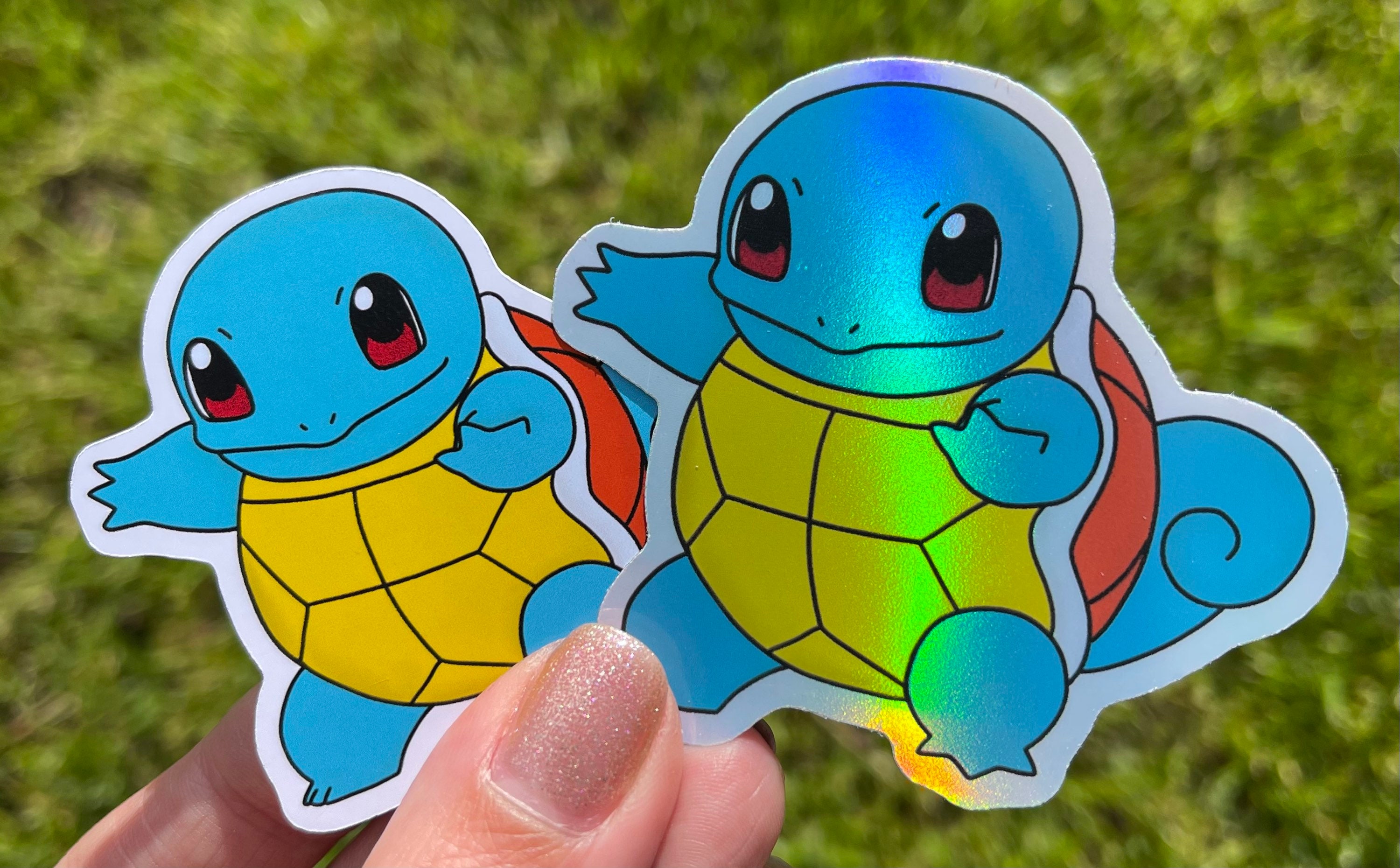 Squirtle Glossy Sticker | Holographic | Pokemon | Journal | Diary ...