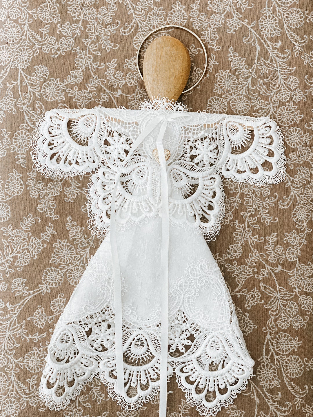 Primitive Angel Ornament, Wooden Spoon Angel, Angel Ornament, Angel ...