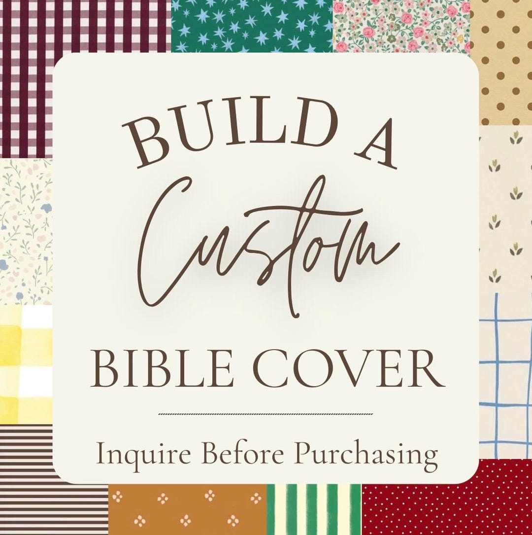 Build a Custom Bible Cover- Add Embroidery - Etsy