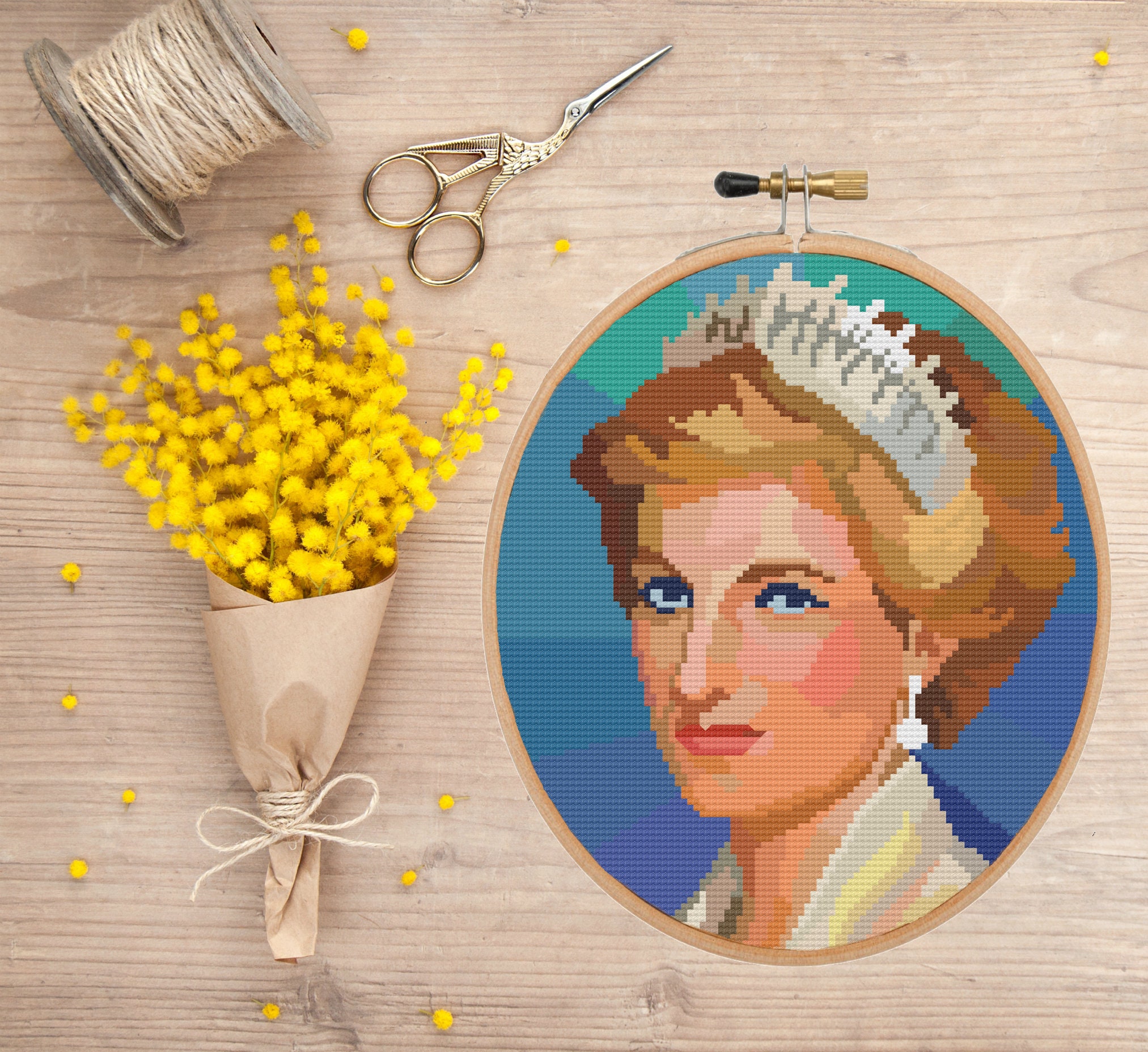 Princess Diana Cross Stitch Pattern PDF Diana Cross Stitch | Etsy UK
