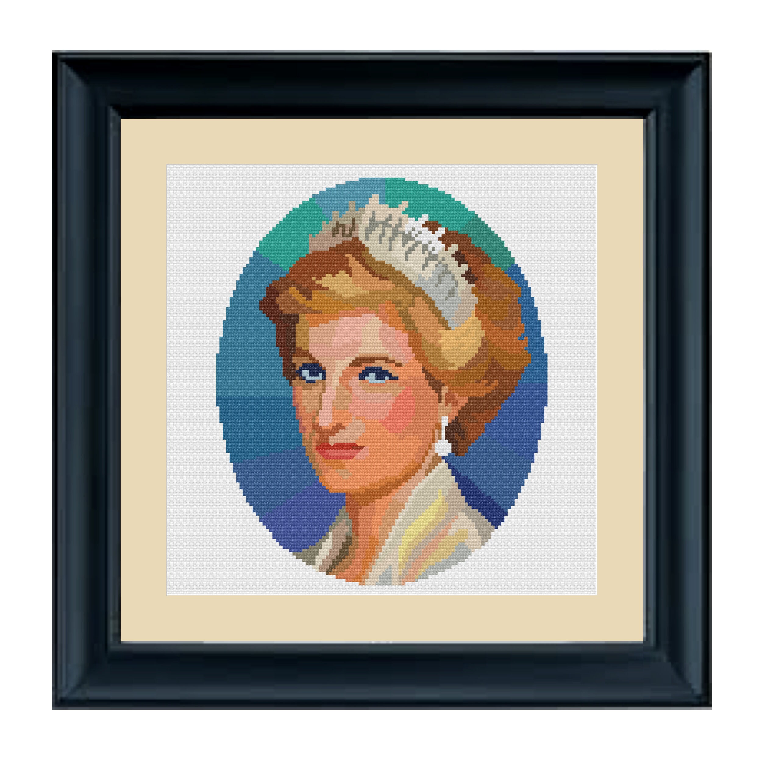 Princess Diana Cross Stitch Pattern PDF Diana Cross Stitch - Etsy UK