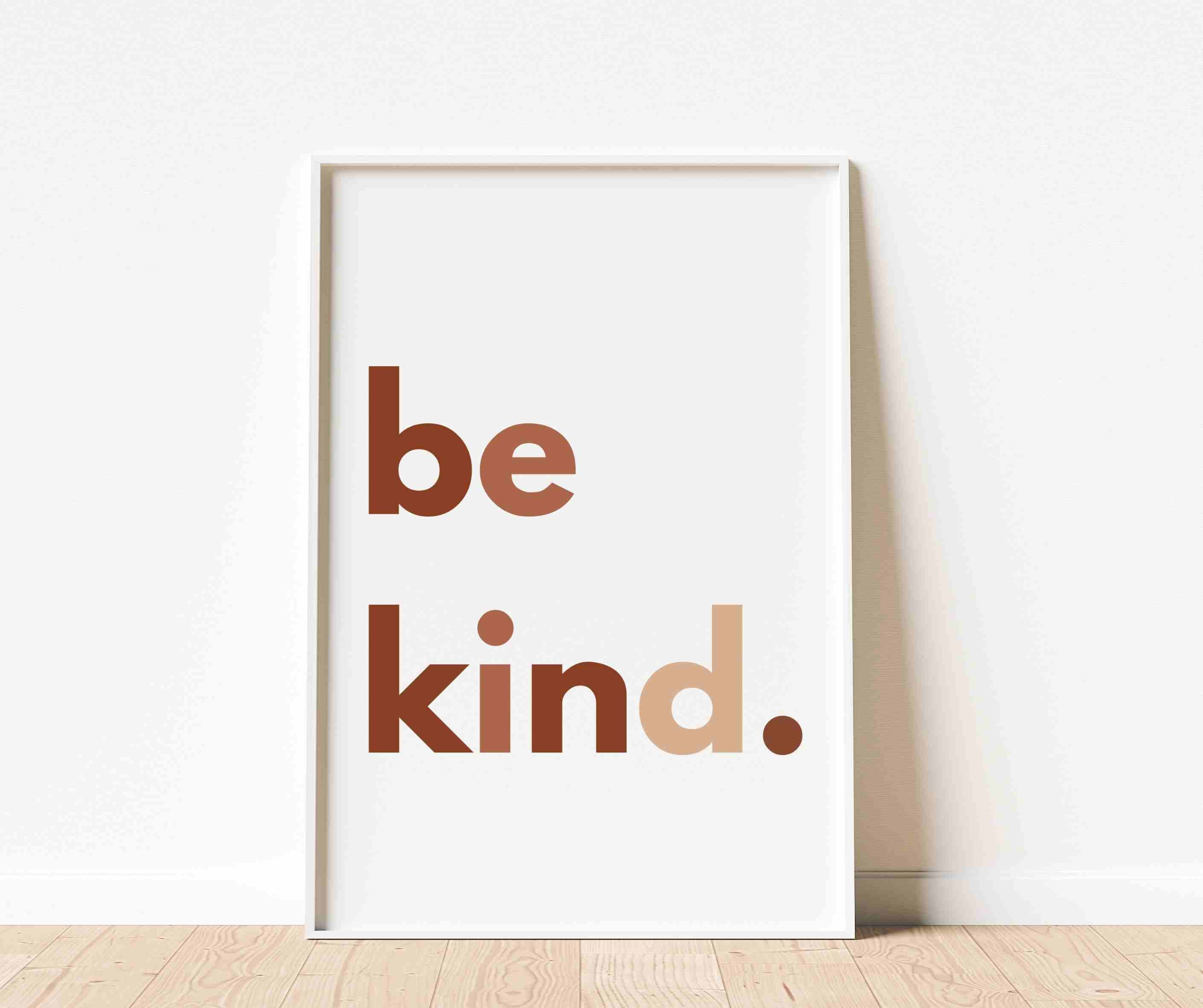 Be Kind Poster, Equality Classroom, Equality Print, Diversity Wall Art ...