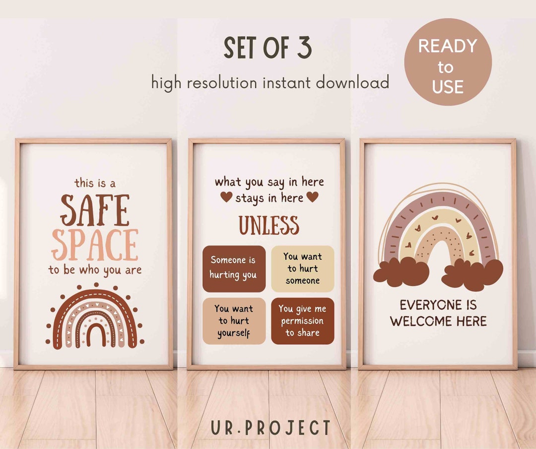 3 Boho Classroom Decor, Boho Teacher Gift, Classroom Poster, Growth ...