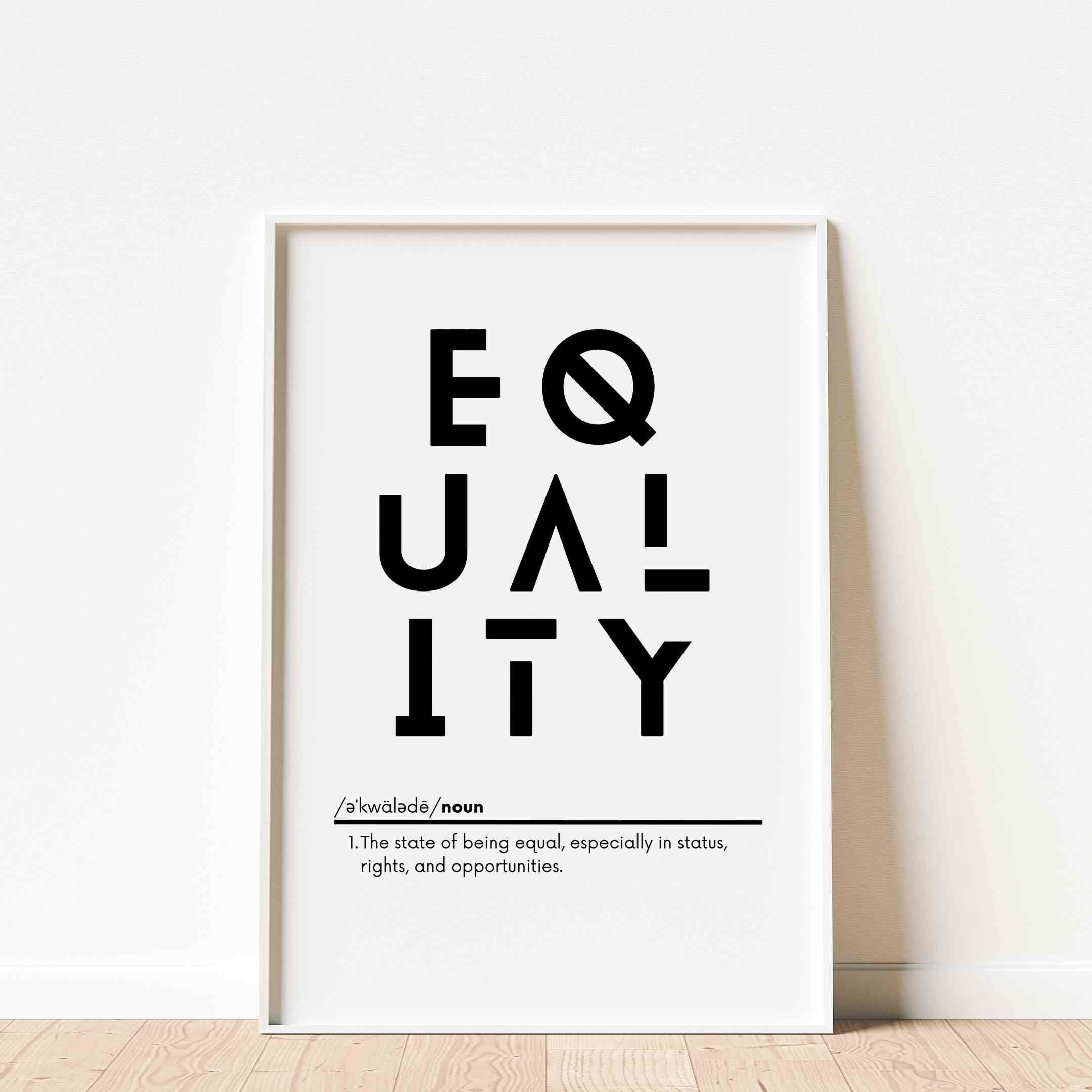 Minimalist Office Decor, Set of 3, Diversity Definition, Equality ...