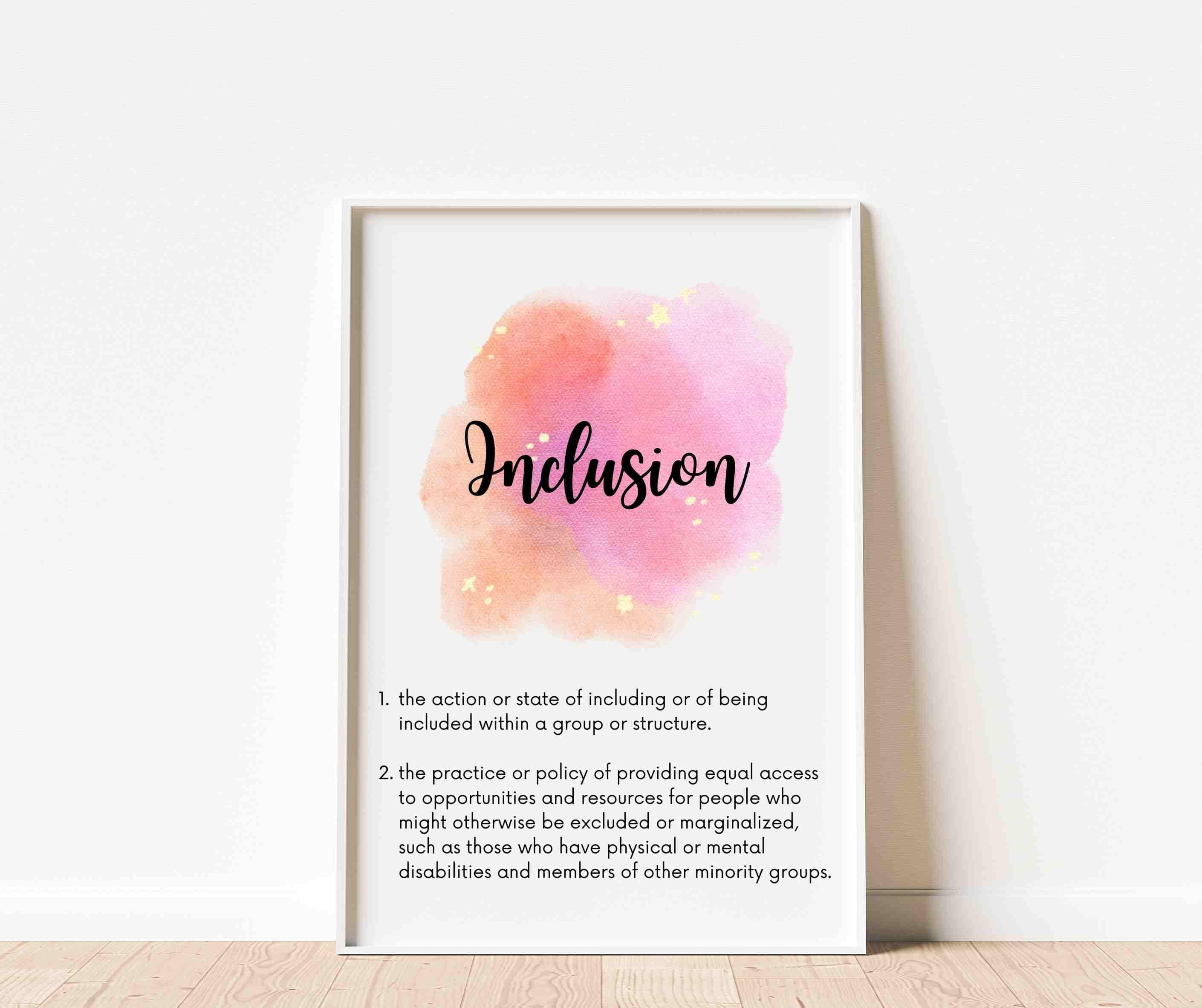 Diversity Definition, Set of 3, Equity Definition, Inclusion Posters ...