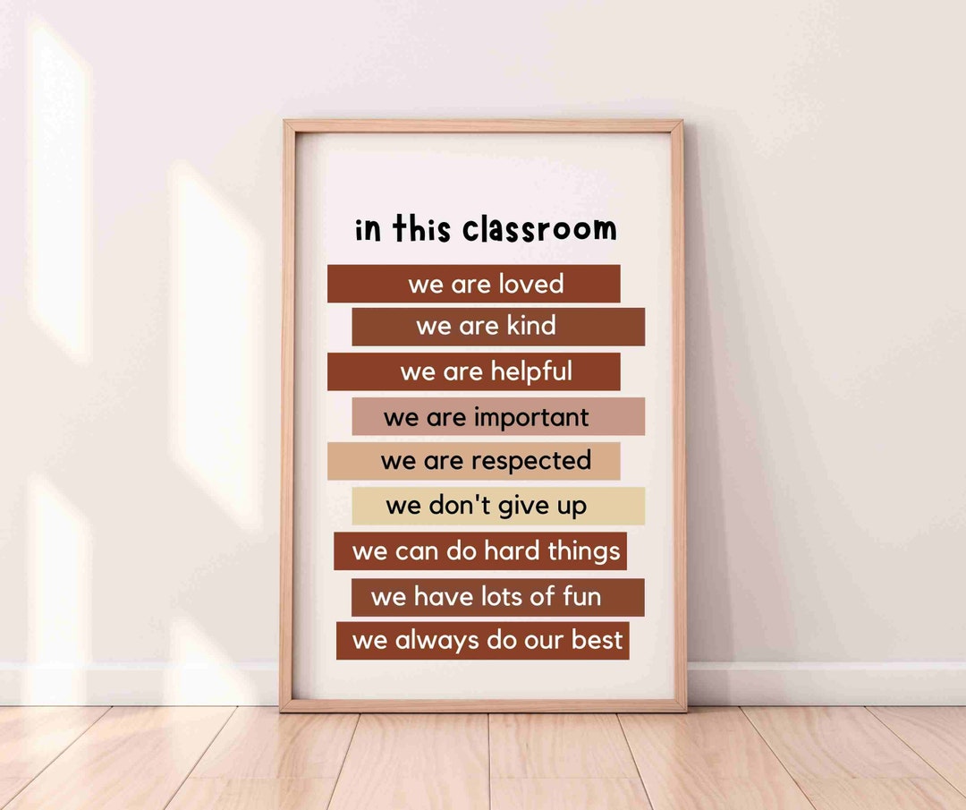 Boho Classroom Decor, Affirmations Poster, Positive Affirmation, Boho ...