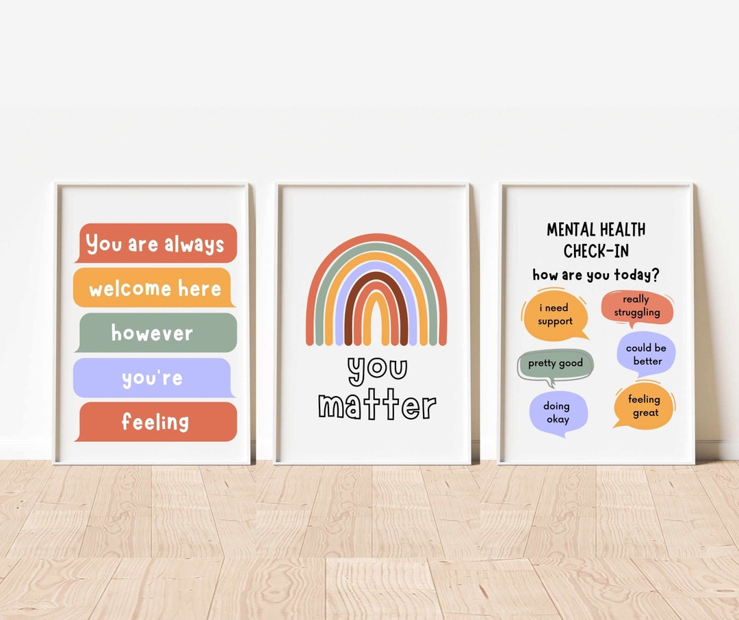 Set of 3 Kids Affirmation Poster for Classroom Decor Playroom Poster ...