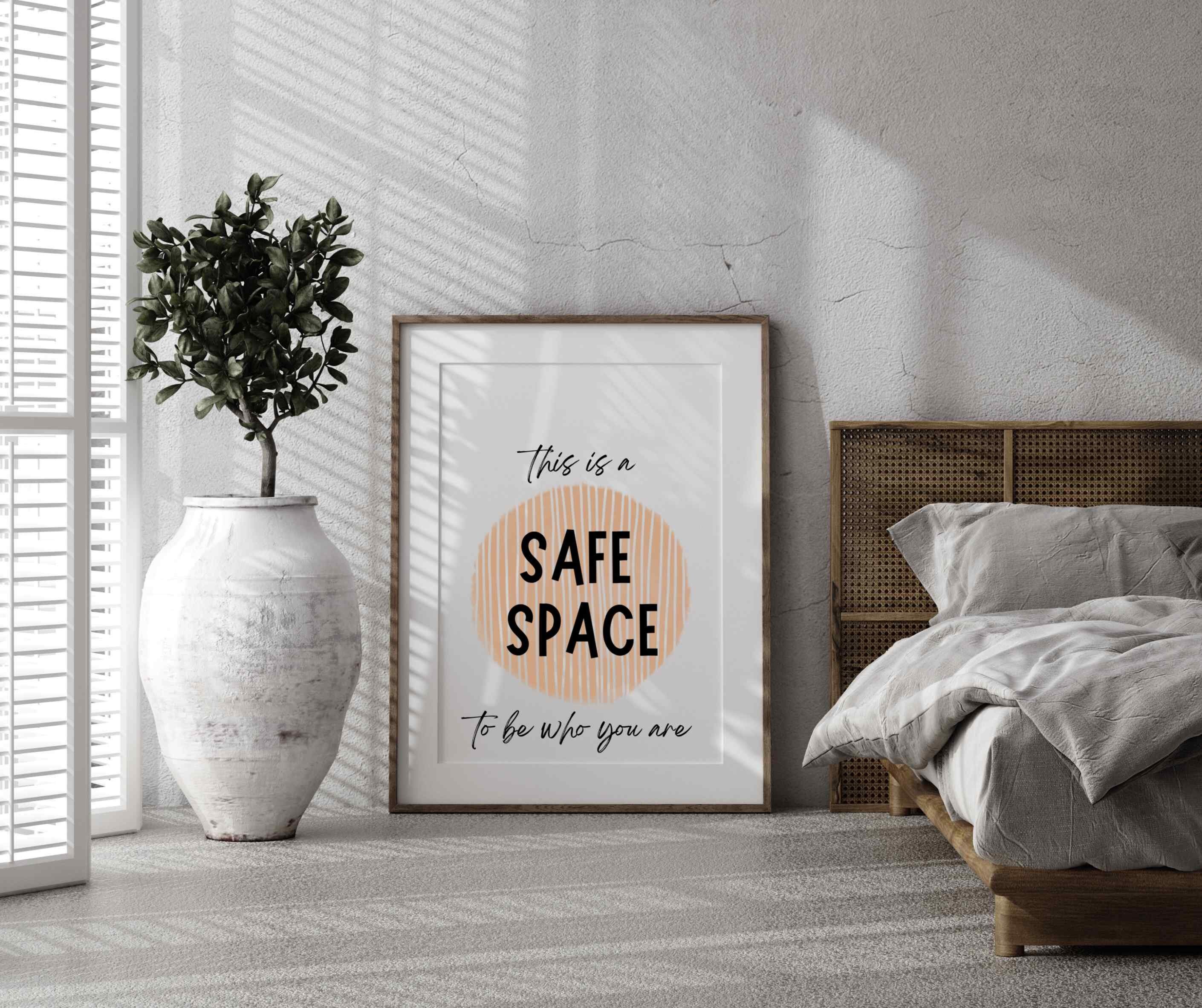 Safe Space Poster Inclusive School Art Diversity Print - Etsy