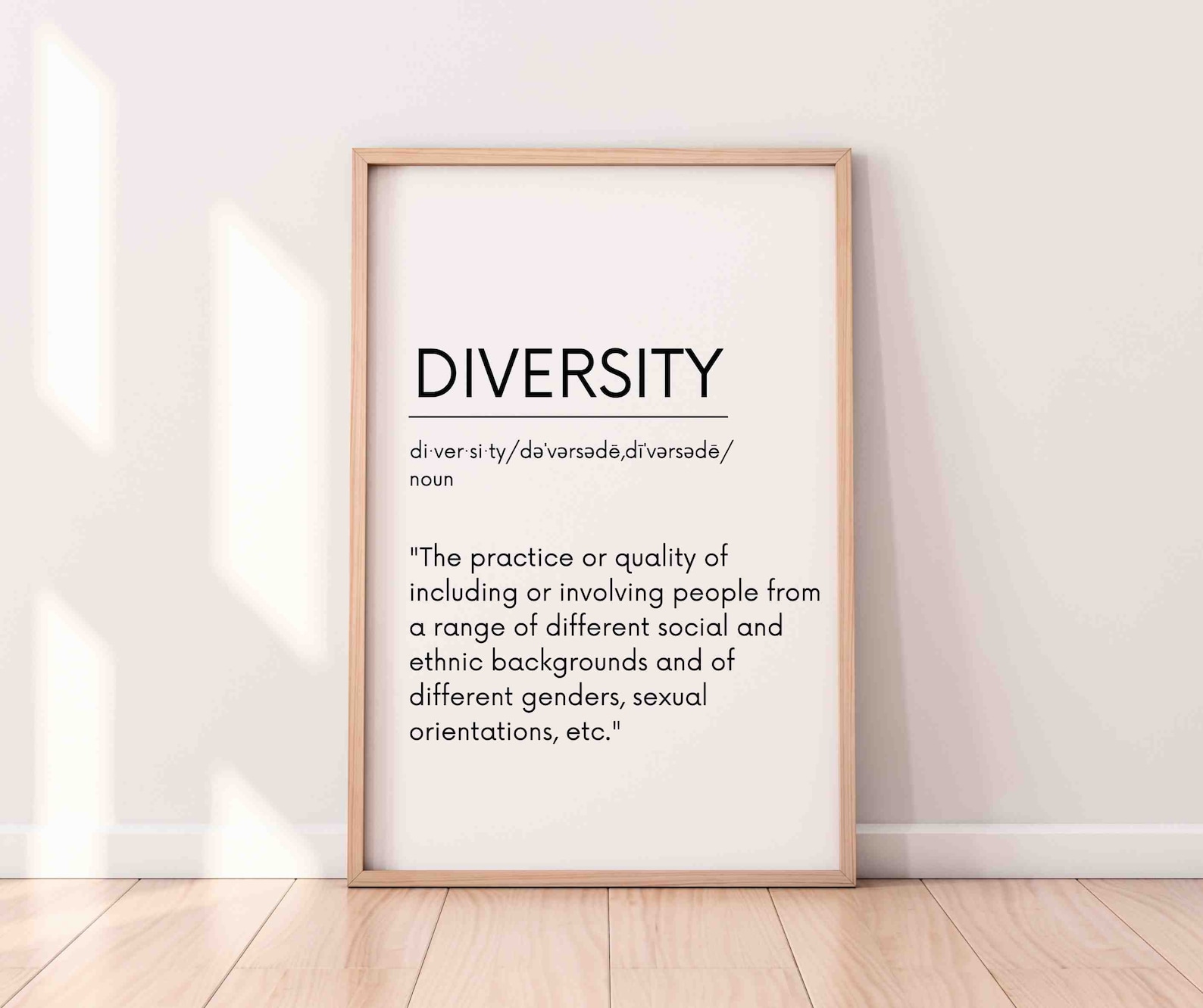 Equality Definition Set of 3 Diversity Definition Inclusion - Etsy