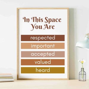 Positive Affirmation Classroom Decor Elementary, Kids Wall Art ...