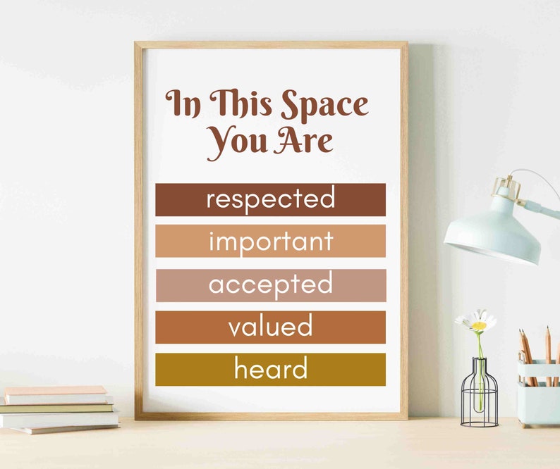 Positive Affirmation Classroom Decor Elementary, Kids Wall Art ...
