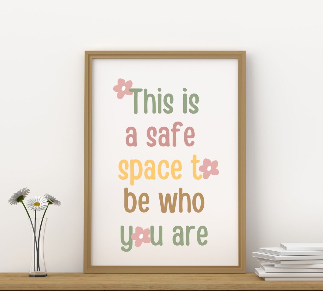 Safe Space Poster, Daily Affirmations, Positive Affirmation, Classroom ...