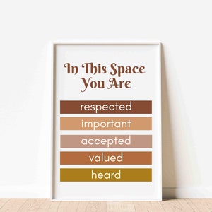 Positive Affirmation Classroom Decor Elementary, Kids Wall Art ...