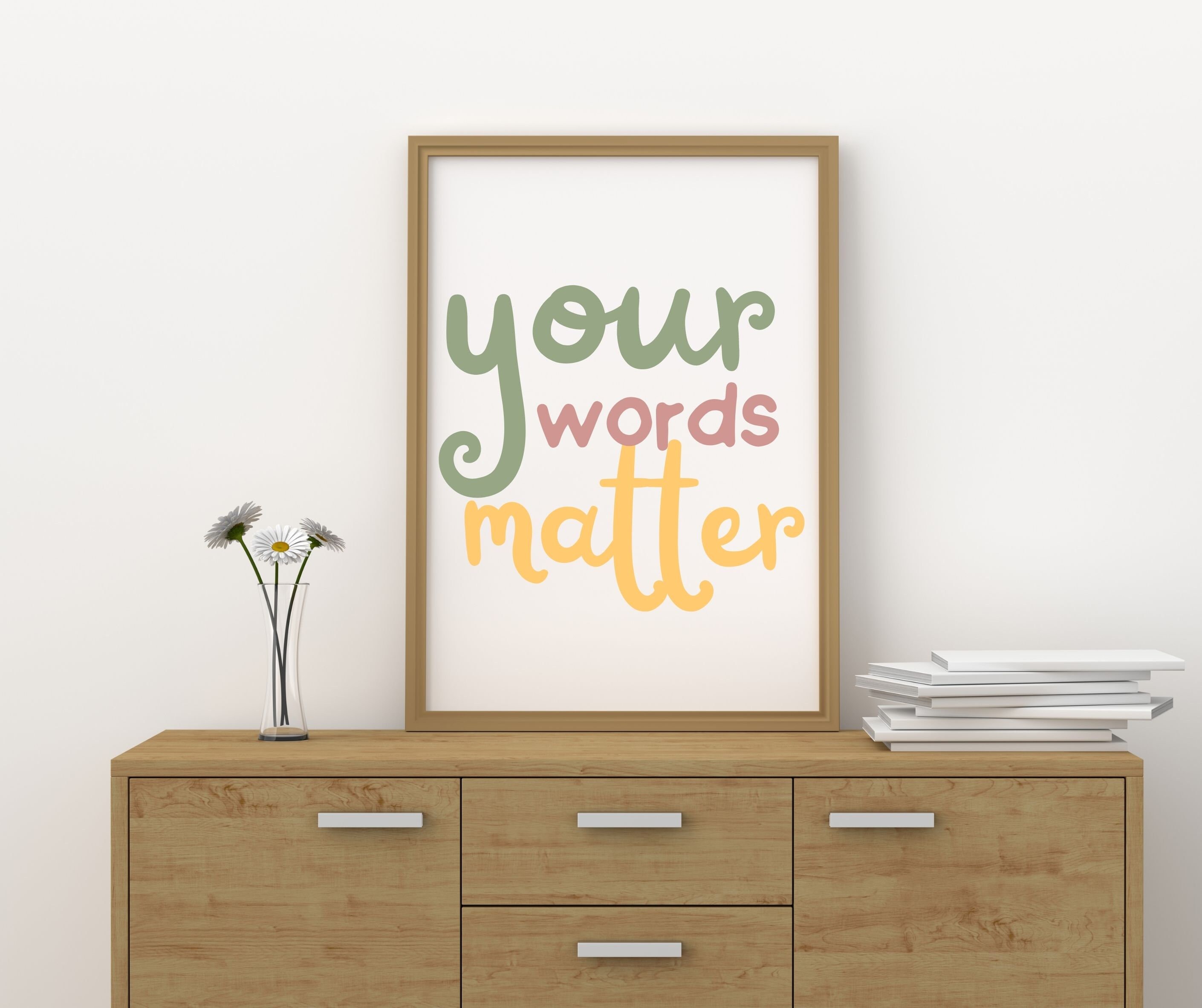 Your Words Matter| Diversity Wall Art, Equality Poster, Inclusive ...