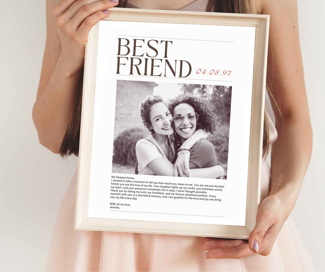 Birthday Gift for Her, Best Friend Gift, Photo Print, Friendship Gift ...