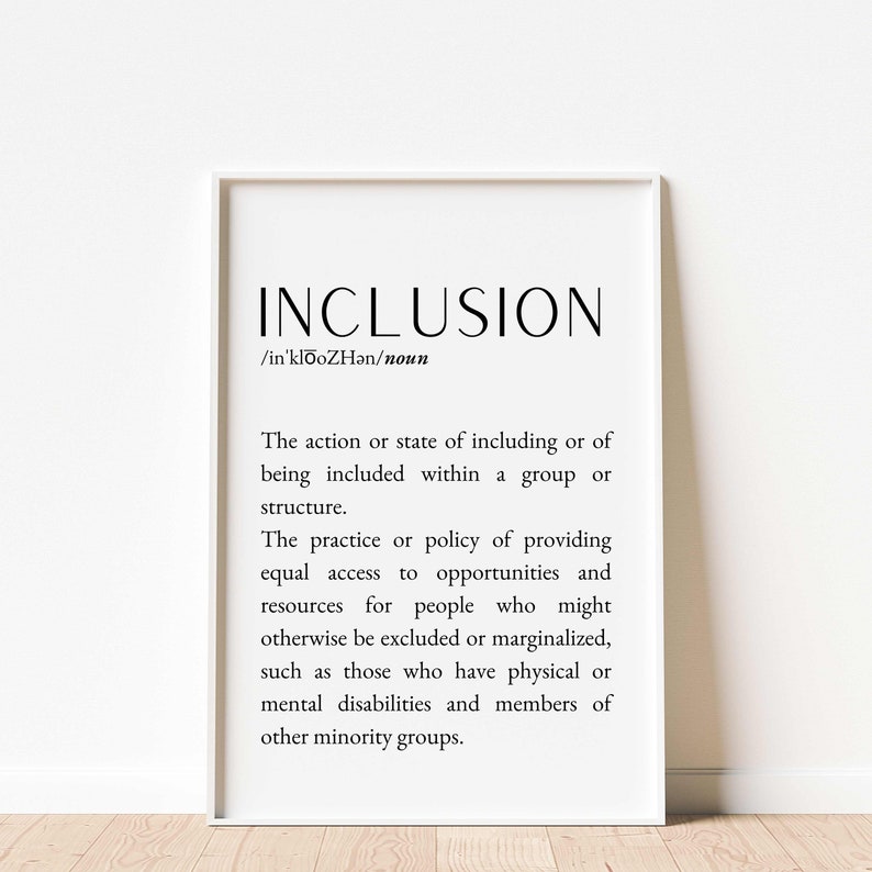 Diversity Definition, Set of 6, Diversity Equality Inclusion Definition ...