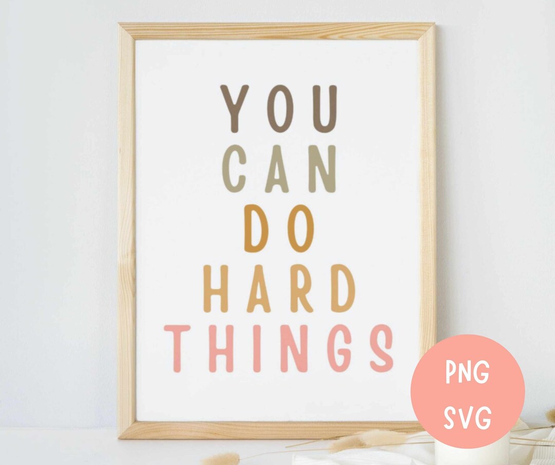 You Can Do Hard Things, Diversity Classroom Decor, Equality Print ...
