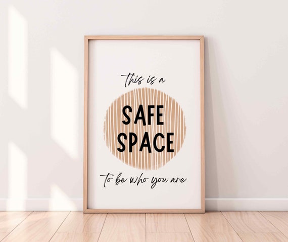 Safe Space Poster Inclusive School Art Diversity Print - Etsy