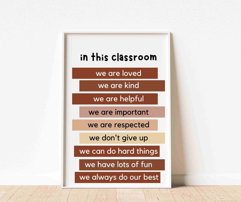 Boho Classroom Decor, Affirmations Poster, Positive Affirmation, Boho ...