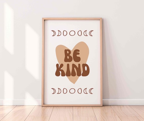 Be Kind Poster Inclusion School Art Diversity Wall Art - Etsy