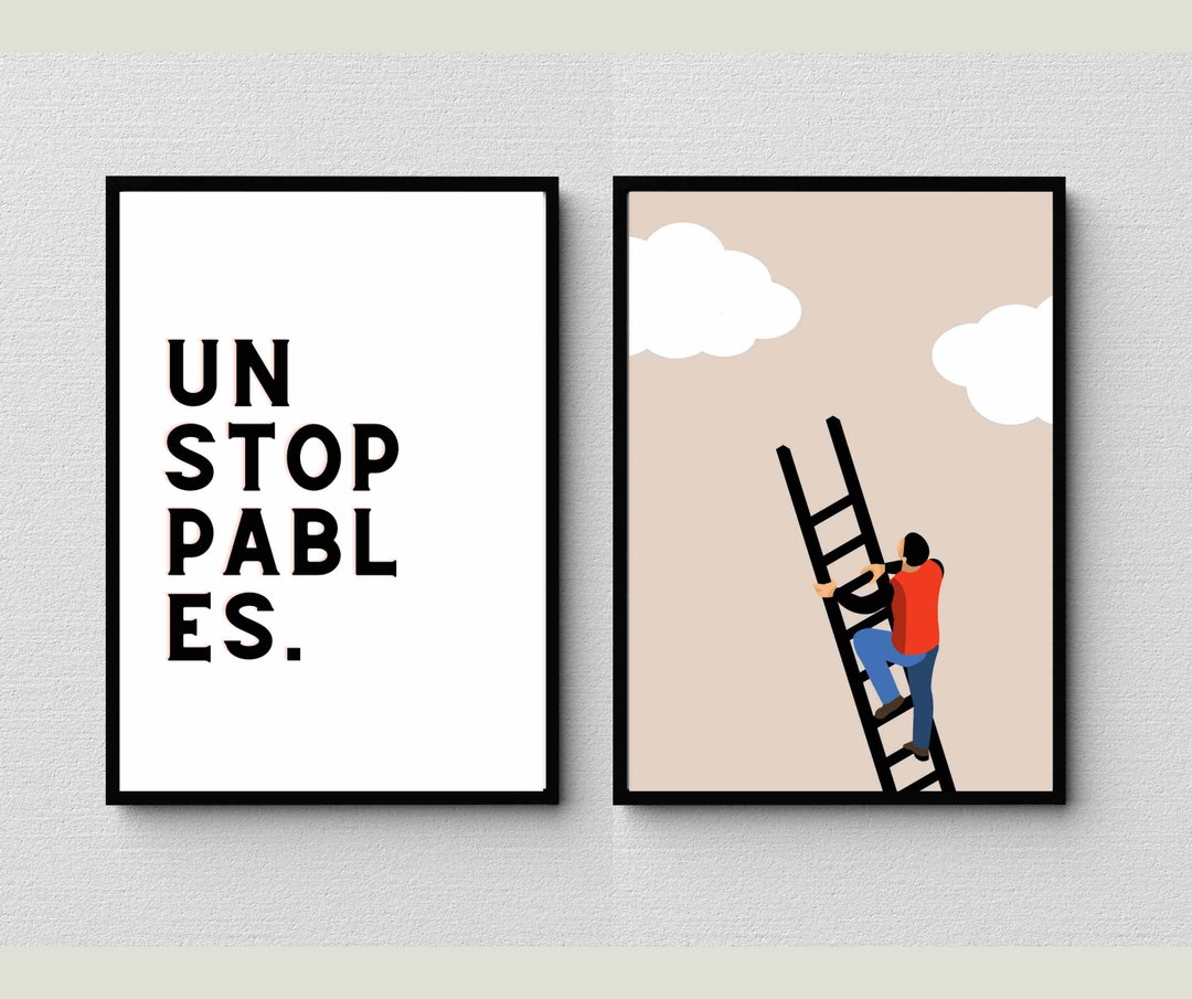 Unstoppables Office Decor Set of 2, Minimalist Office Decor ...
