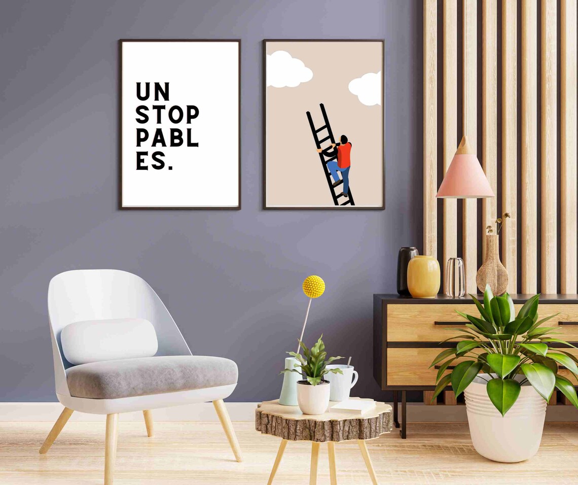 Unstoppables Office Decor Set of 2, Minimalist Office Decor ...