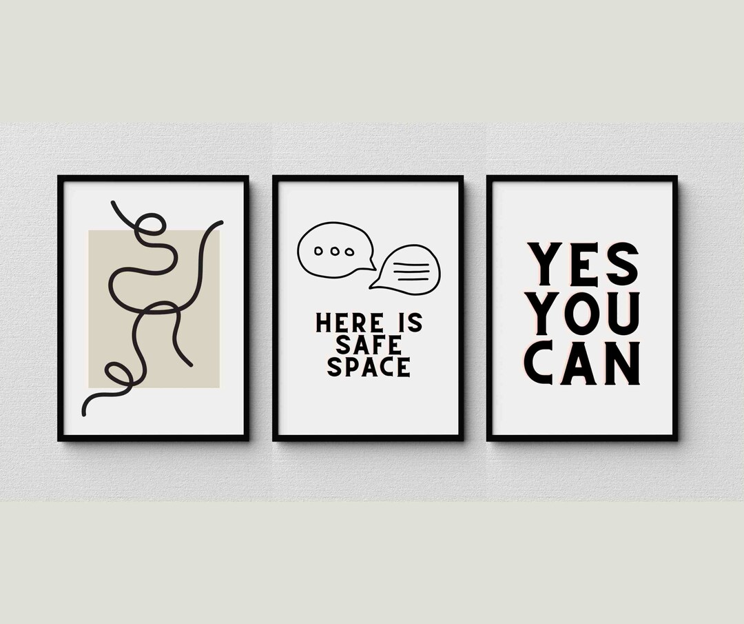 Office Wall Decor for Women Desk Wall Art, Diversity Poster, Positive ...