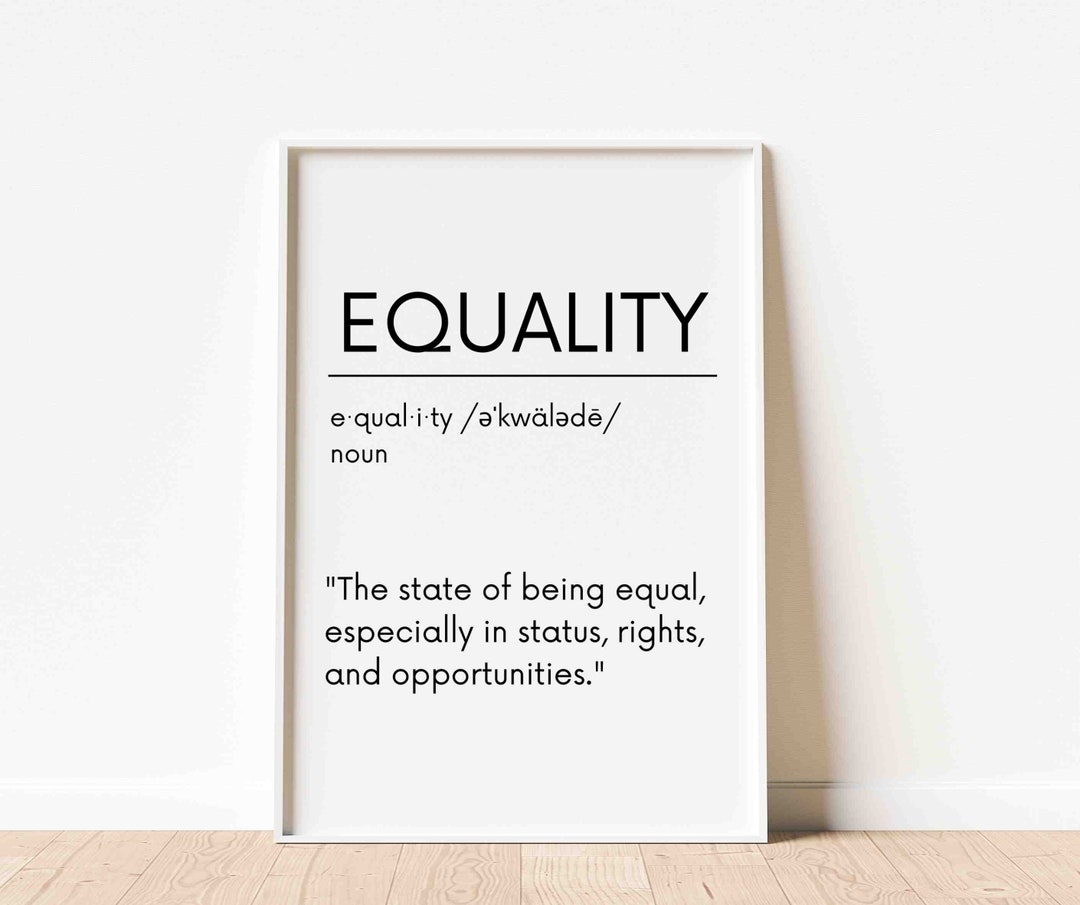 Equality Definition, Equality Classroom, Diversity Art, Diversity Print ...