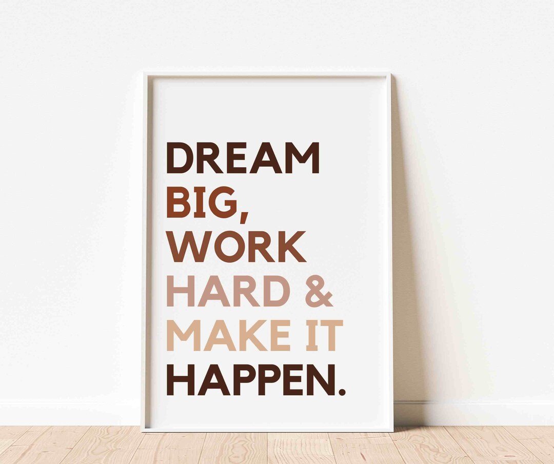 Boho Classroom Decor, Dream Big Print, Boho Teacher Gift, Daily ...