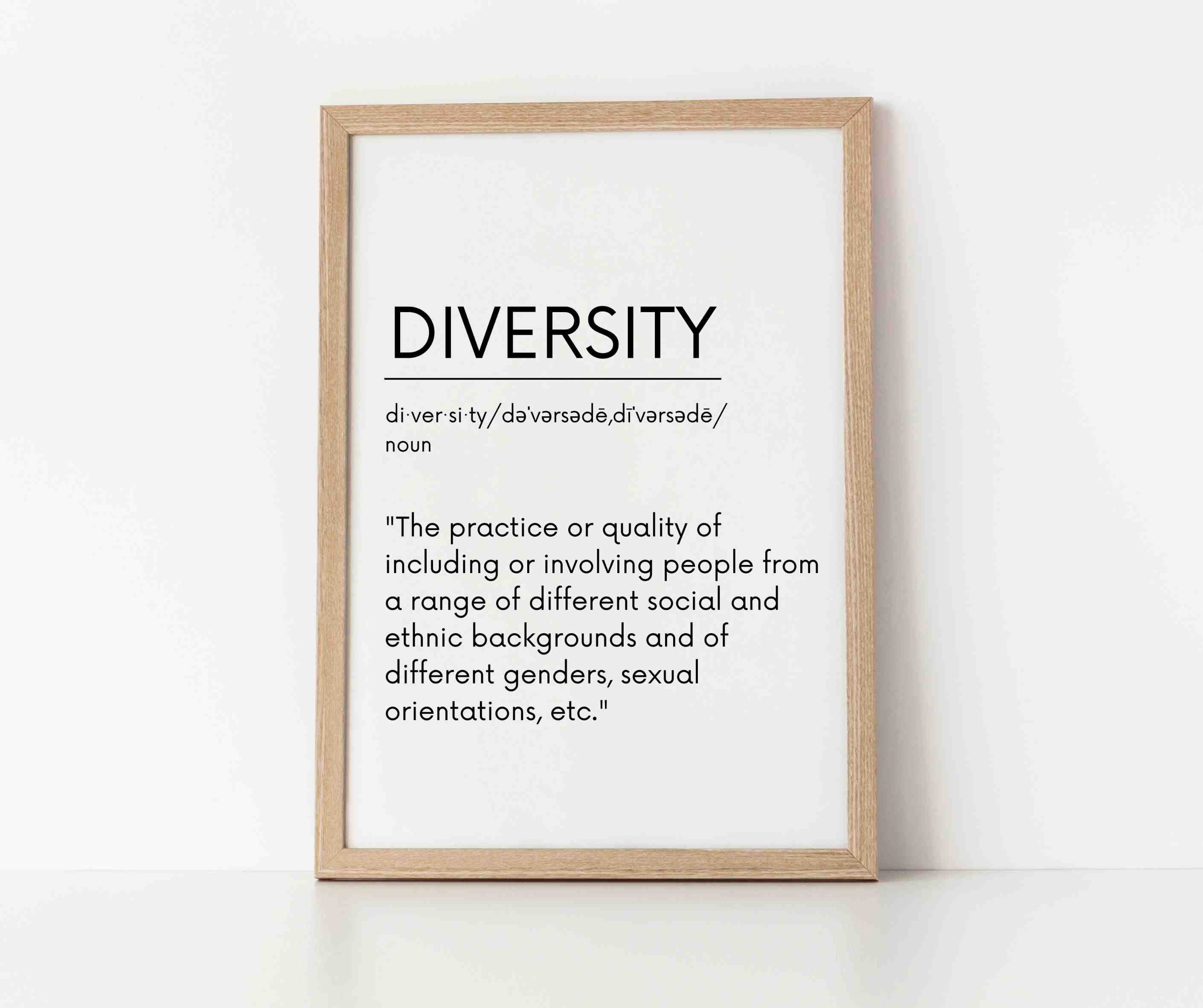Diversity Definition, Diversity Classroom, Equality Art, Equality Print ...