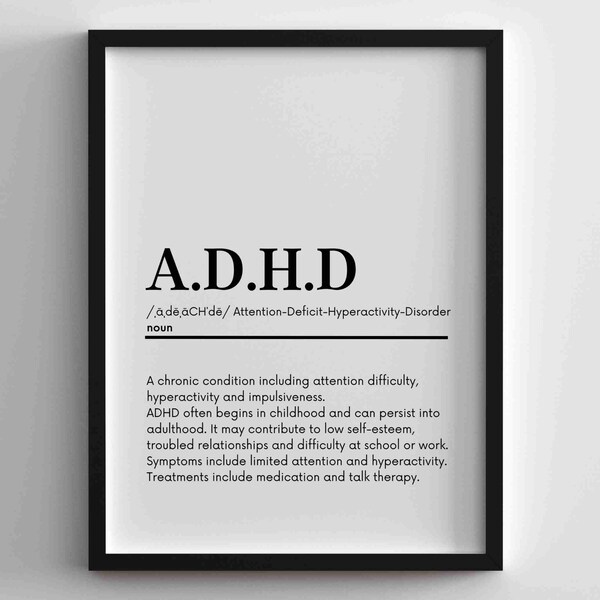 Adhd Posters - Etsy