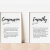 Compassion Definition, Dictionary Poster Social Worker Office Decor ...
