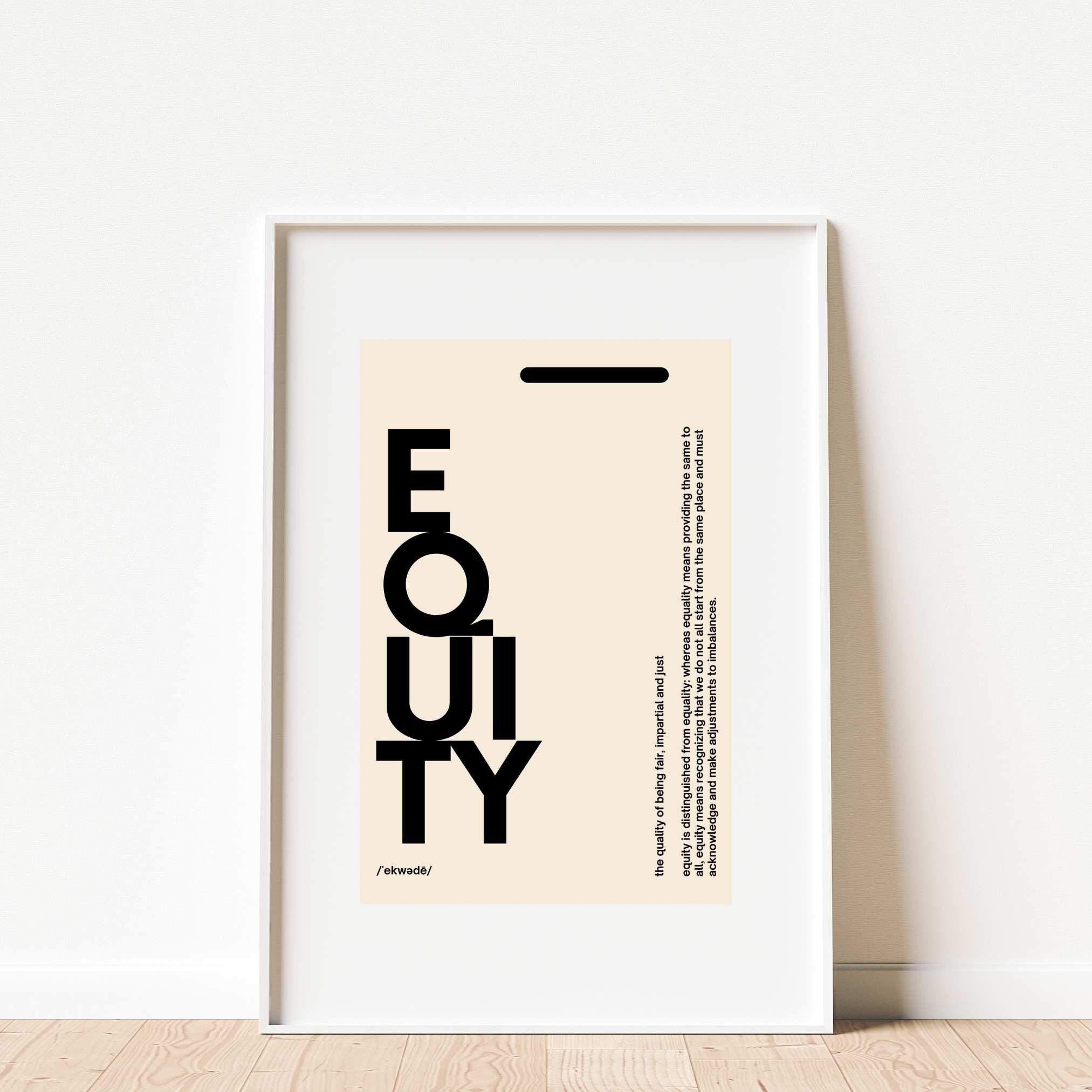 Minimalist Office Decor, Set of 6, Diversity Definition, Equity ...