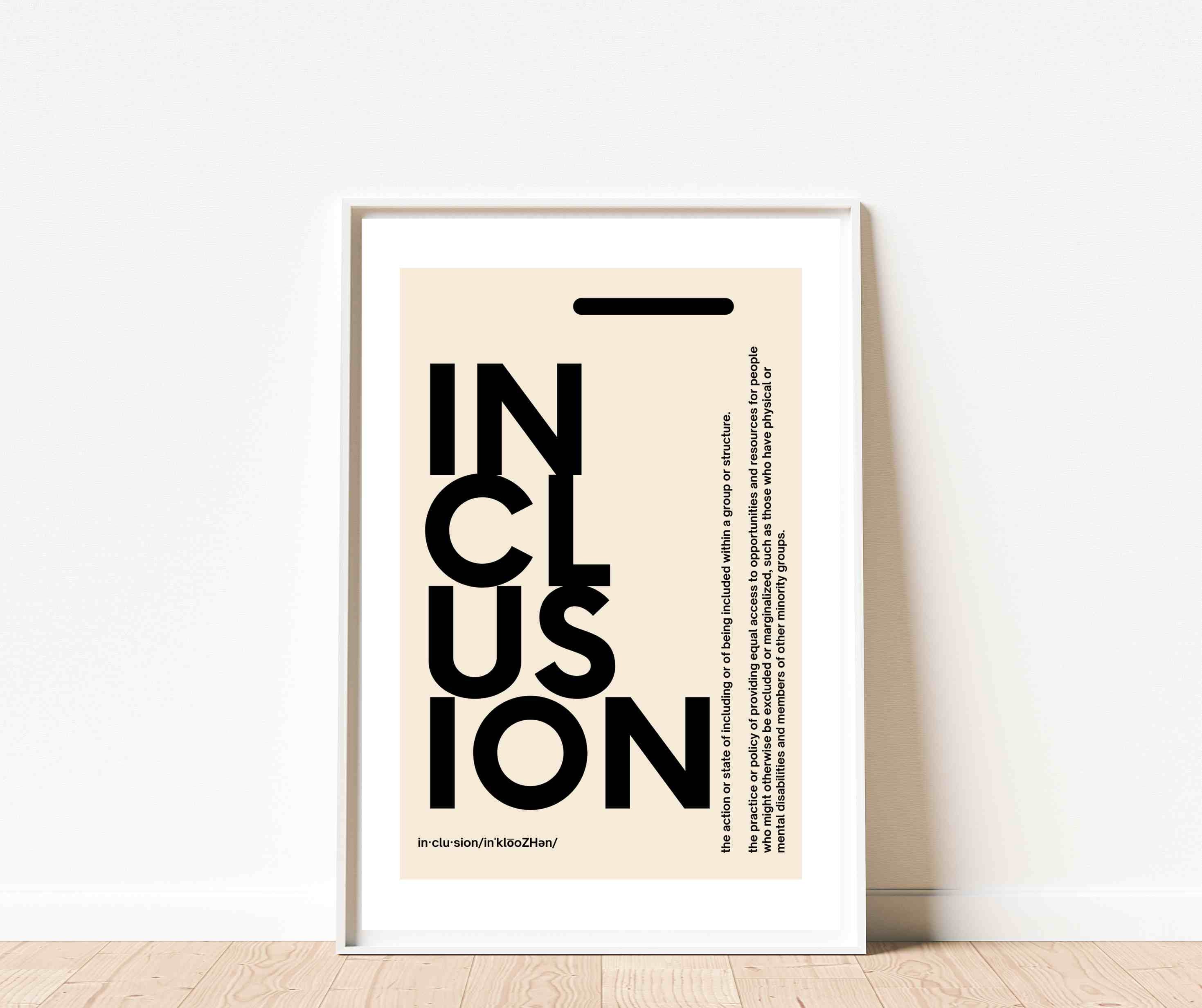 Minimalist Office Decor, Set of 4, Diversity Definition, Equity ...