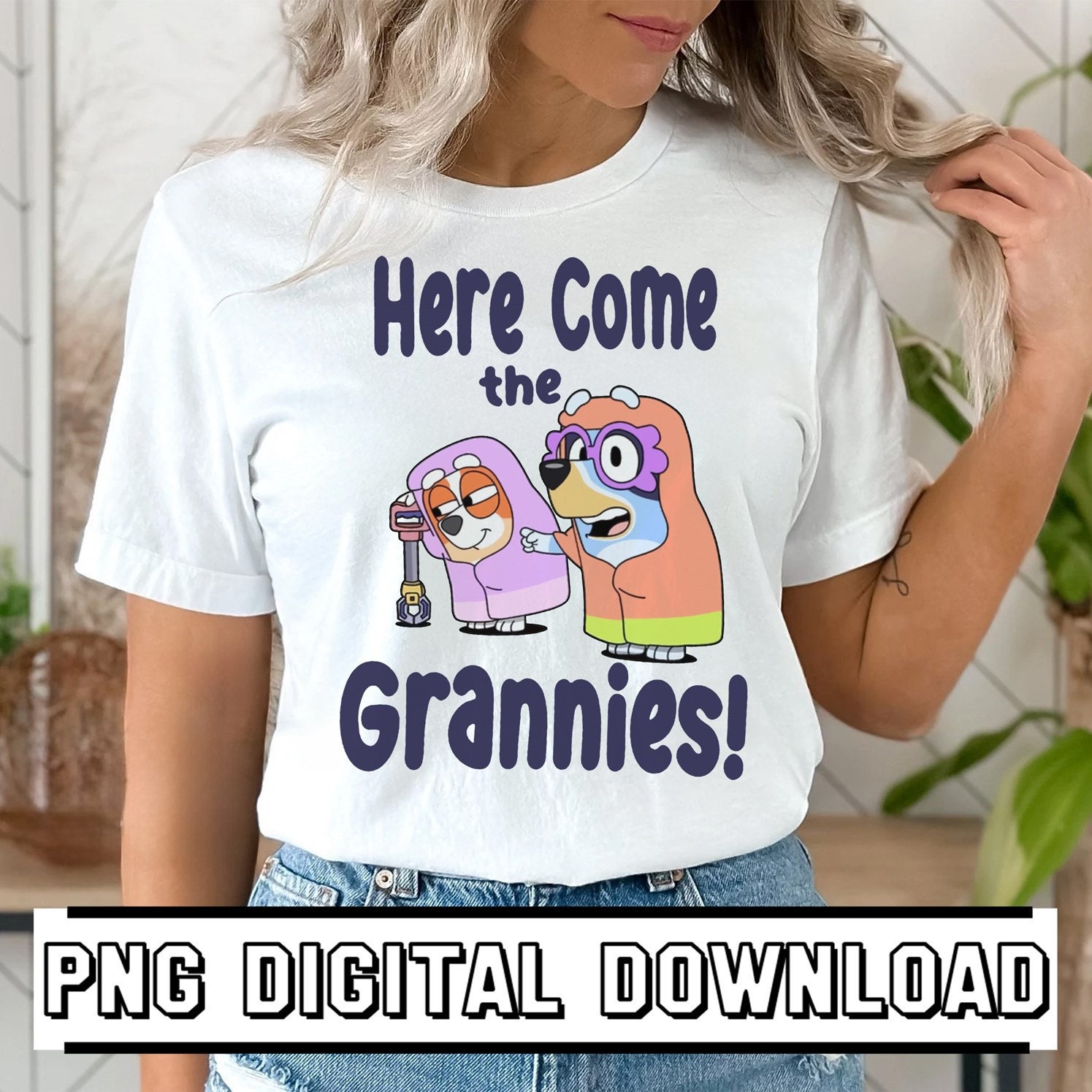 Bluey Here Come the Grannies Png, Here Comes the Grannies Png, Janet ...