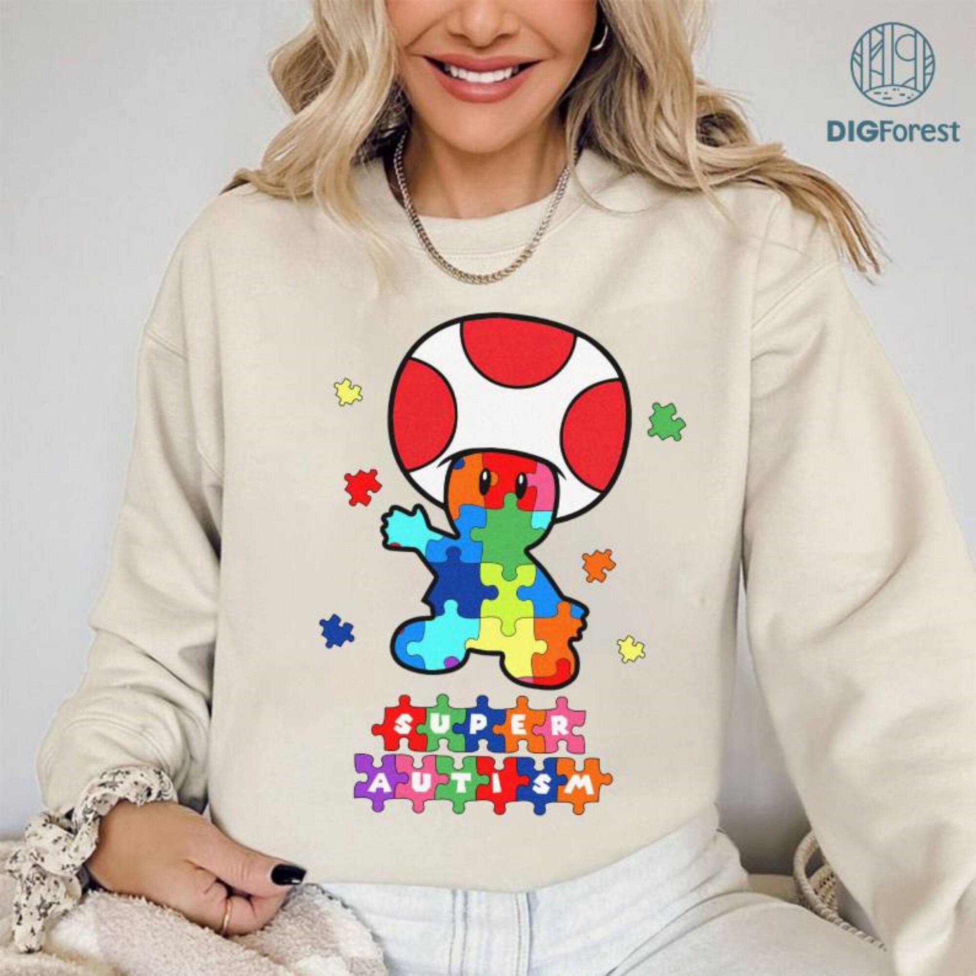 Super Mario Png Super Autism Mario Luigi Tee Autism Awareness Mario ...