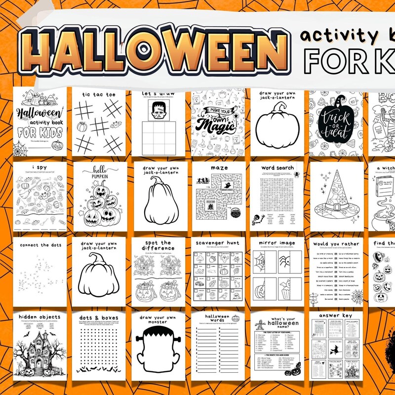 Summerween Coloring Pages - Etsy