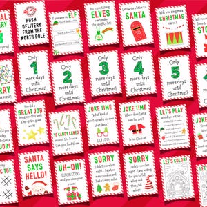 Christmas Elf Notes: 28 Daily Activity Cards (digital Download) - Etsy