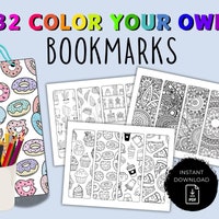 Among Us Printable Coloring Bookmarks - 1 PDF File - 34 Individual ...