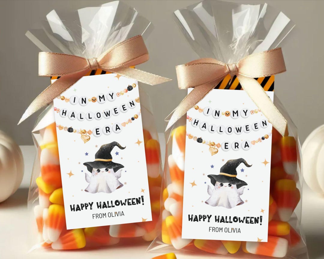 Editable Halloween Treat Bag Tags: 'in My Halloween Era' (digital ...