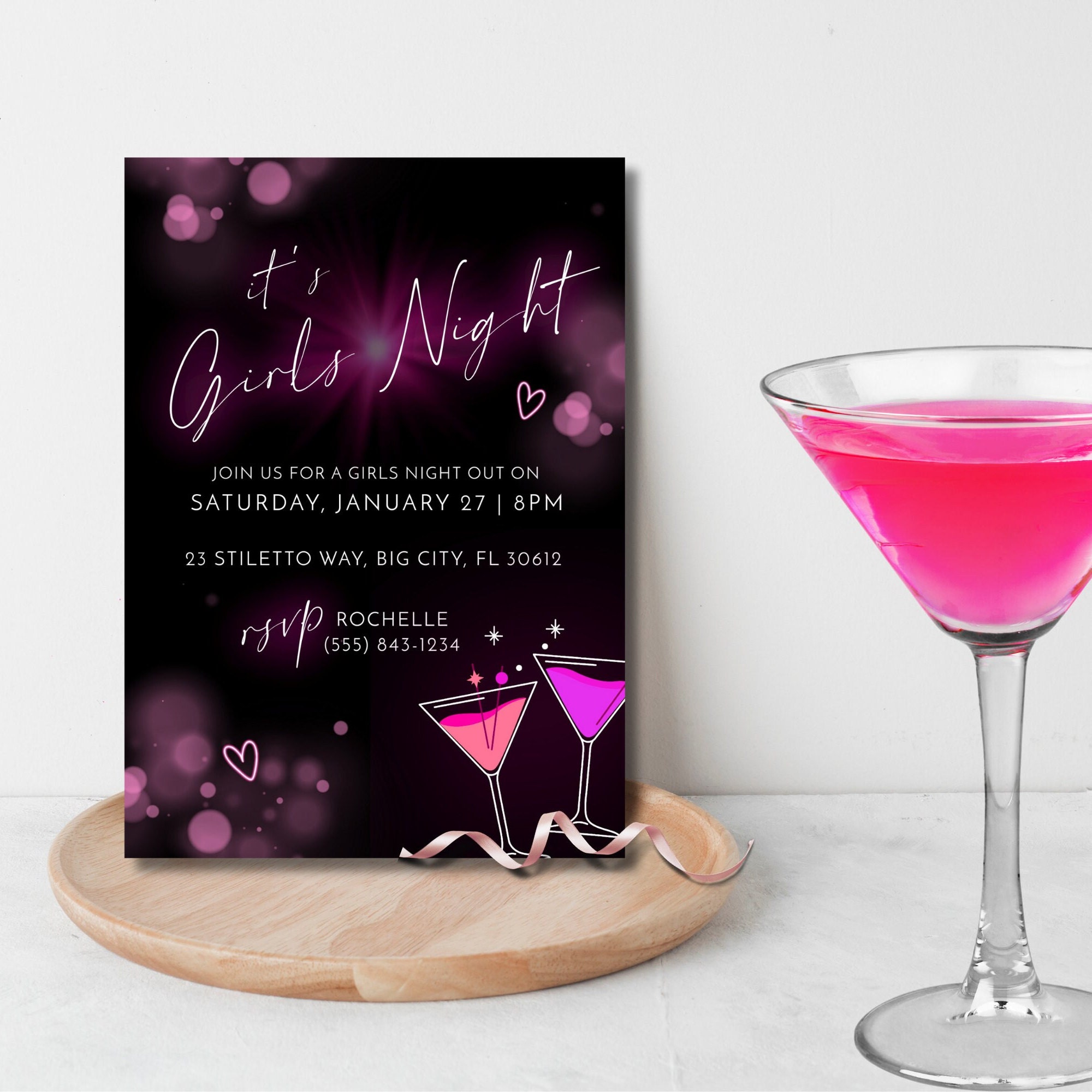 Girls Night Out Invitation Ladies Night Out Birthday Party Invitation ...