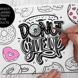 Motivational Quotes Coloring Pages: Positive Affirmations for All Ages ...