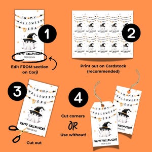 Editable Halloween Treat Bag Tags: 'in My Halloween Era' (digital ...