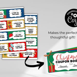 Editable Christmas Coupon Book for Kids: DIY Stocking Stuffer ...