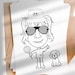 Draw Your Own Cartoon Activity for Kids, Traceable Character Pages ...