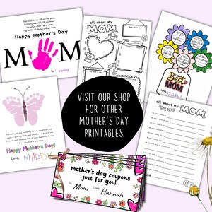 Mother's Day Handprint Art: DIY Keepsake Gift (PDF) - Etsy