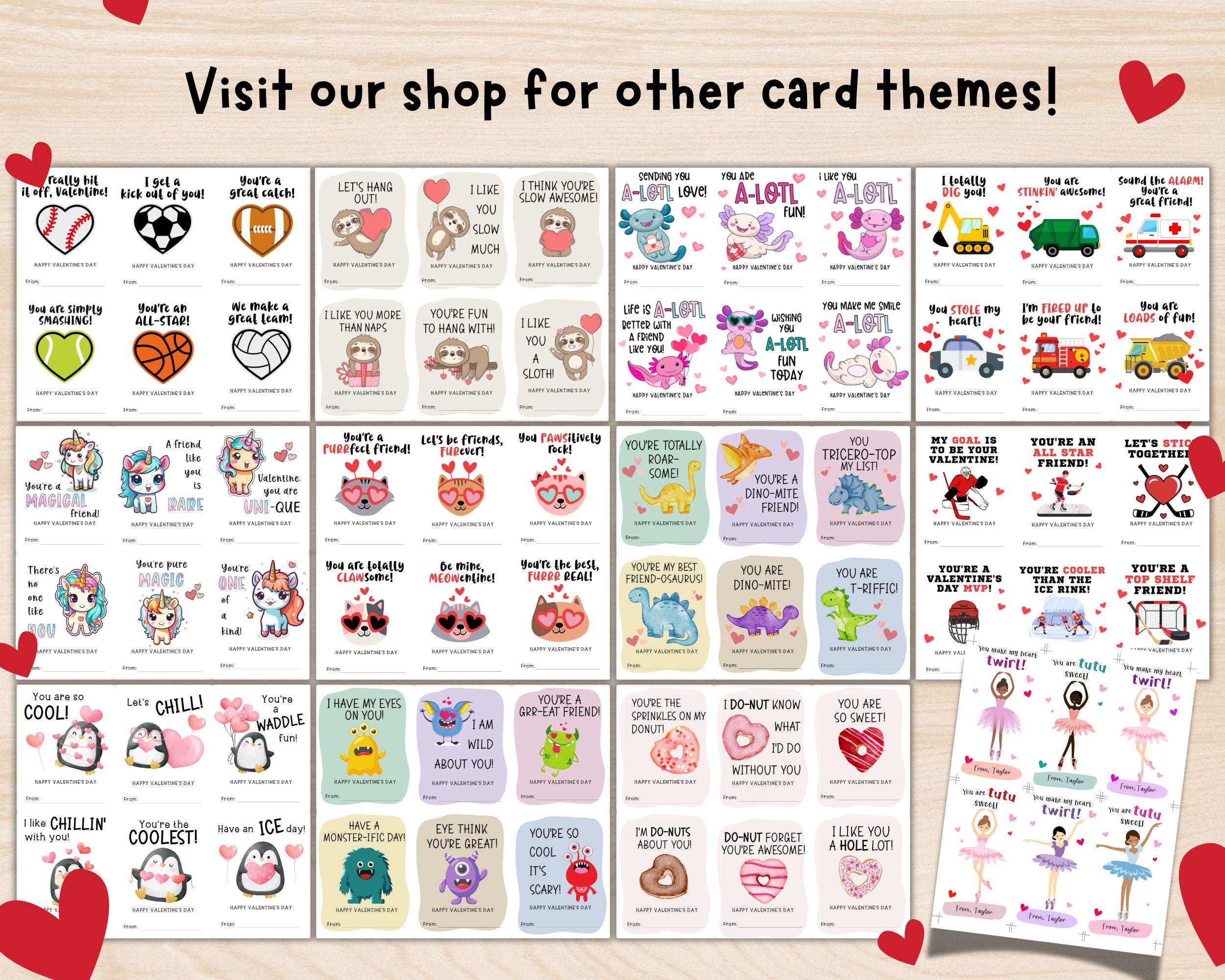 Penguin Valentine's Day Cards for Kids: Printable Classroom Gift Tags ...