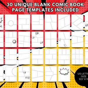 Blank Comic Book Page Templates: Kids' Storytelling Activity (PDF ...